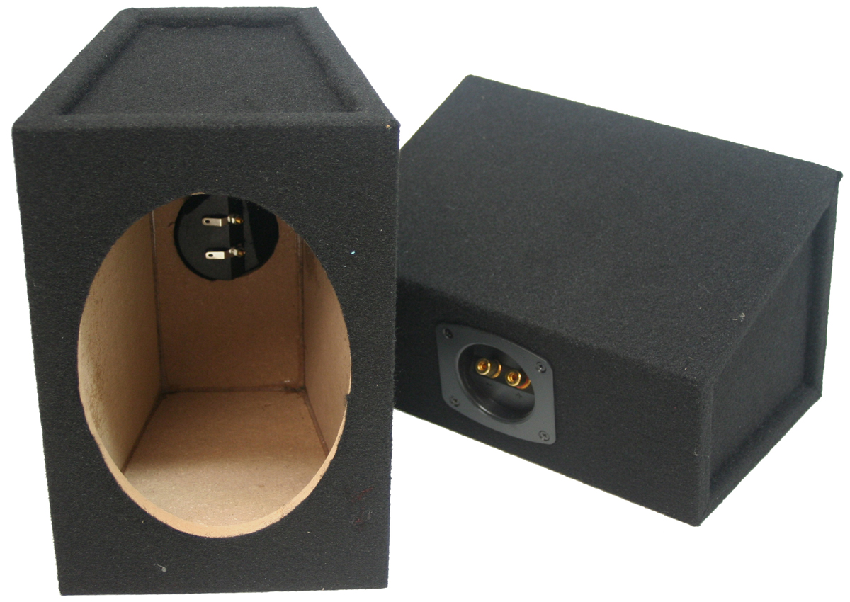 Universal Car Audio 6x9 Speaker Box Enclosure Pair Black BLK6X9 SALE